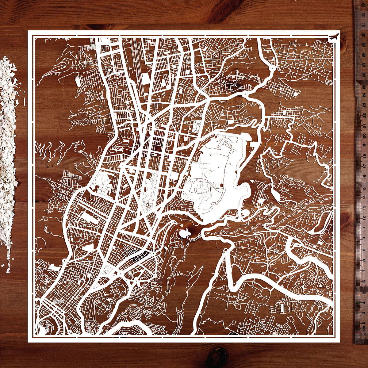 PAPER CUTTING MAPS O³ DESIGN STUDIO